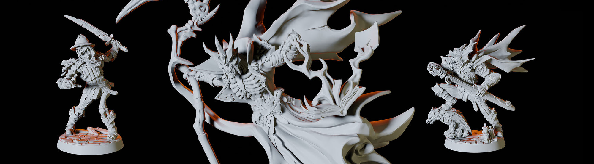 Undead Miniatures for Dungeons and Dragons and other TTRPGs