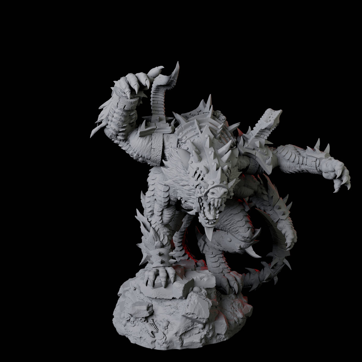 Armoured Udaak Miniature B for Dungeons and Dragons, Pathfinder and ...