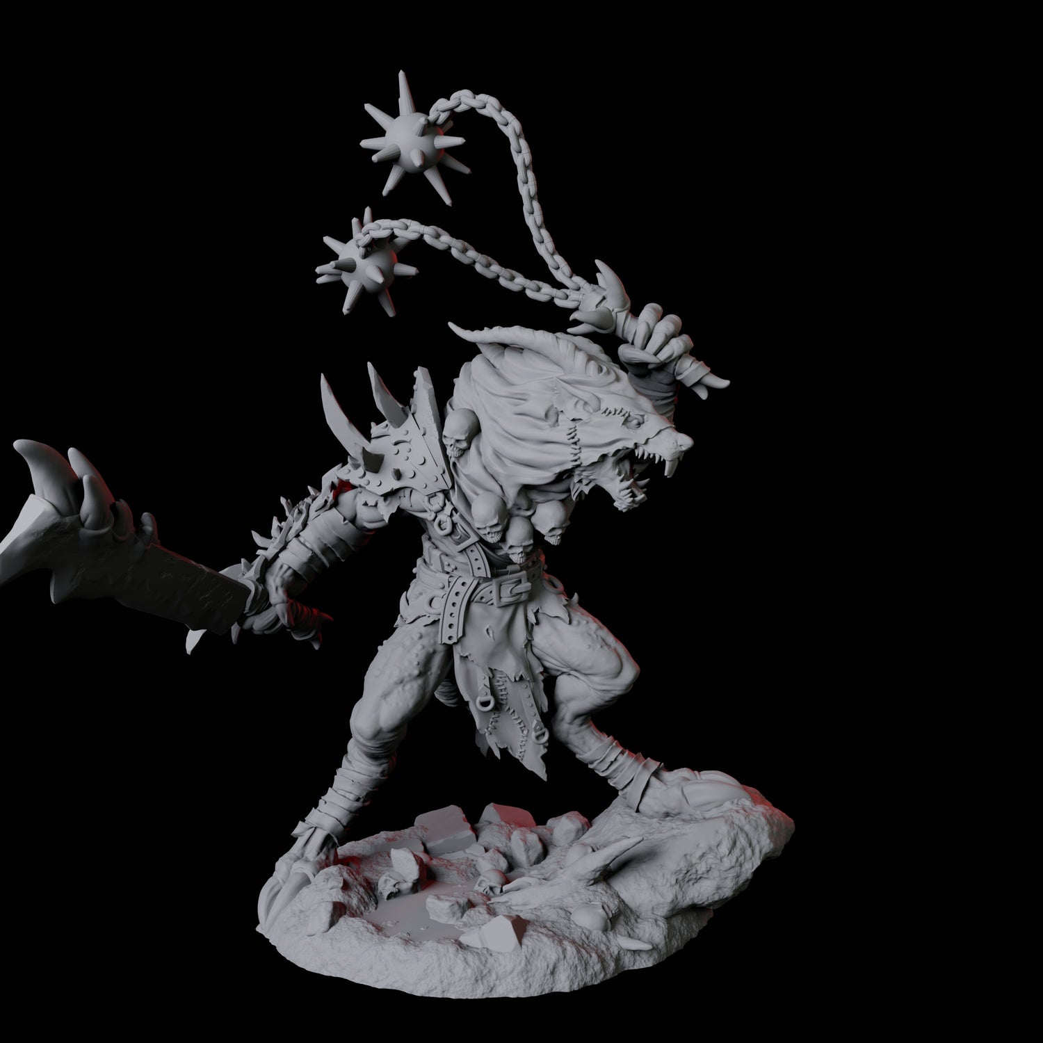 Blackfang Mutant Ratfolk Miniature C for Dungeons and Dragons ...