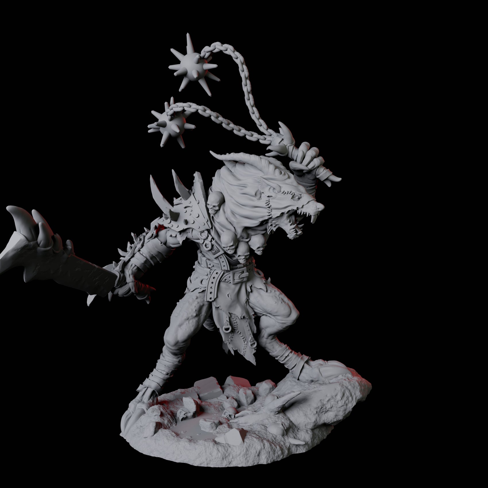 Blackfang Mutant Ratfolk Miniature C for Dungeons and Dragons ...