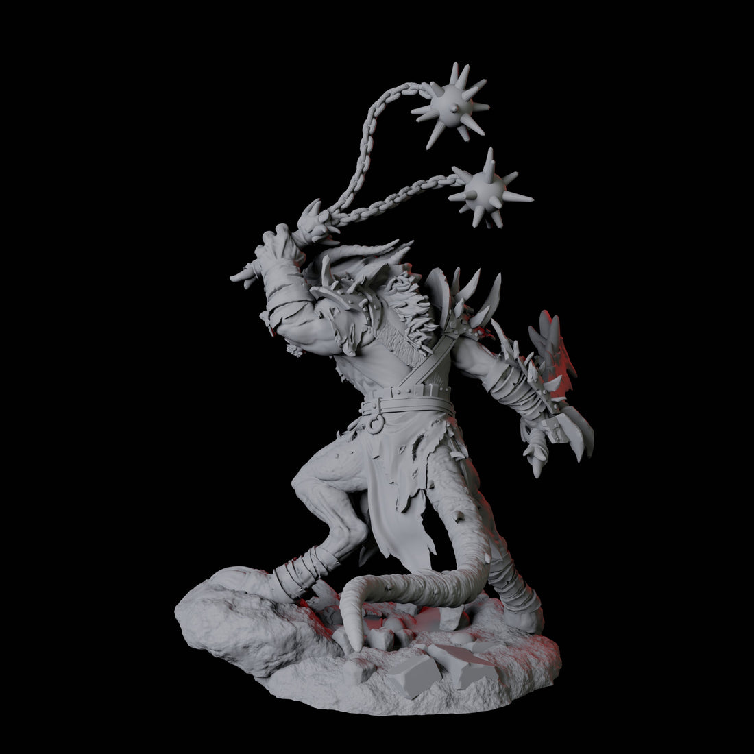 Blackfang Mutant Ratfolk Miniature C for Dungeons and Dragons ...