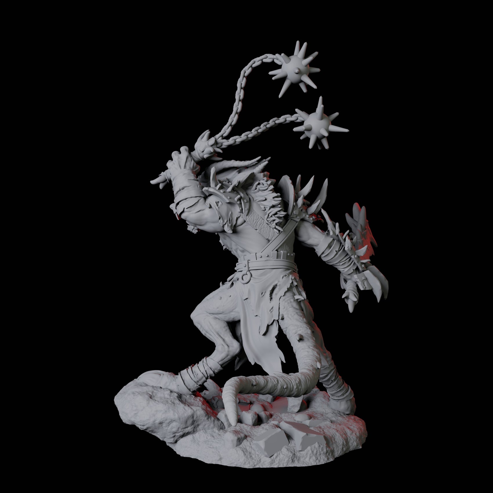 Blackfang Mutant Ratfolk Miniature C for Dungeons and Dragons ...