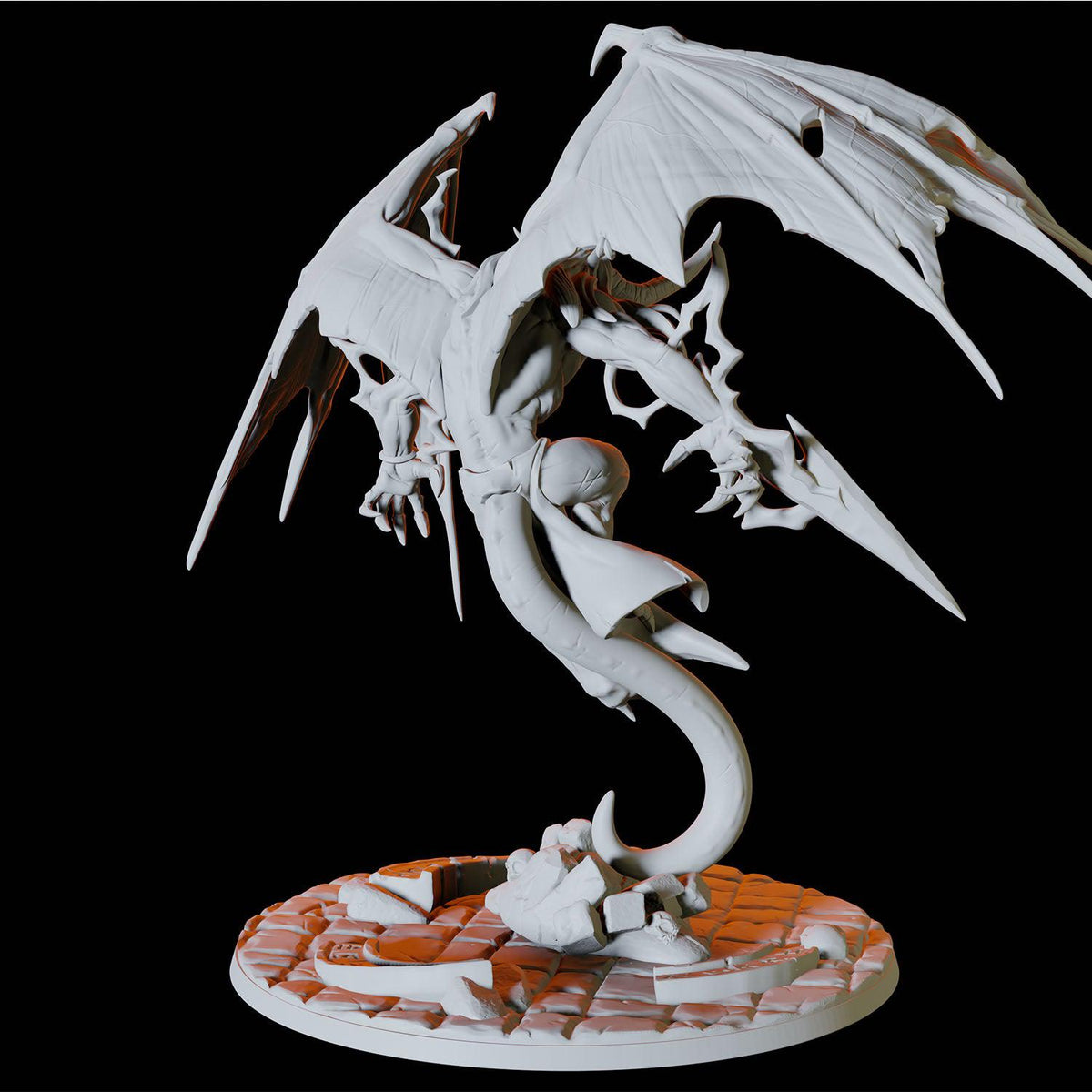 Bone Devil Miniature for Dungeons and Dragons, Pathfinder and TTRPGs ...