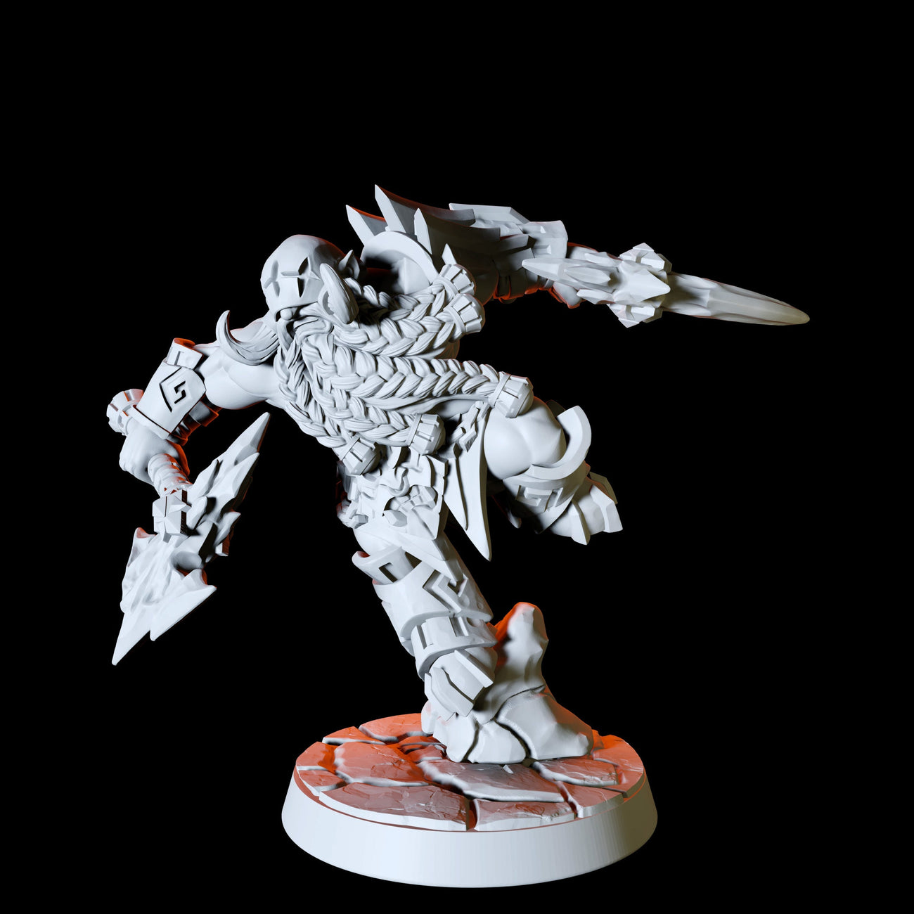 Six Fire Dwarf Miniatures for Dungeons and Dragons, Pathfinder and ...