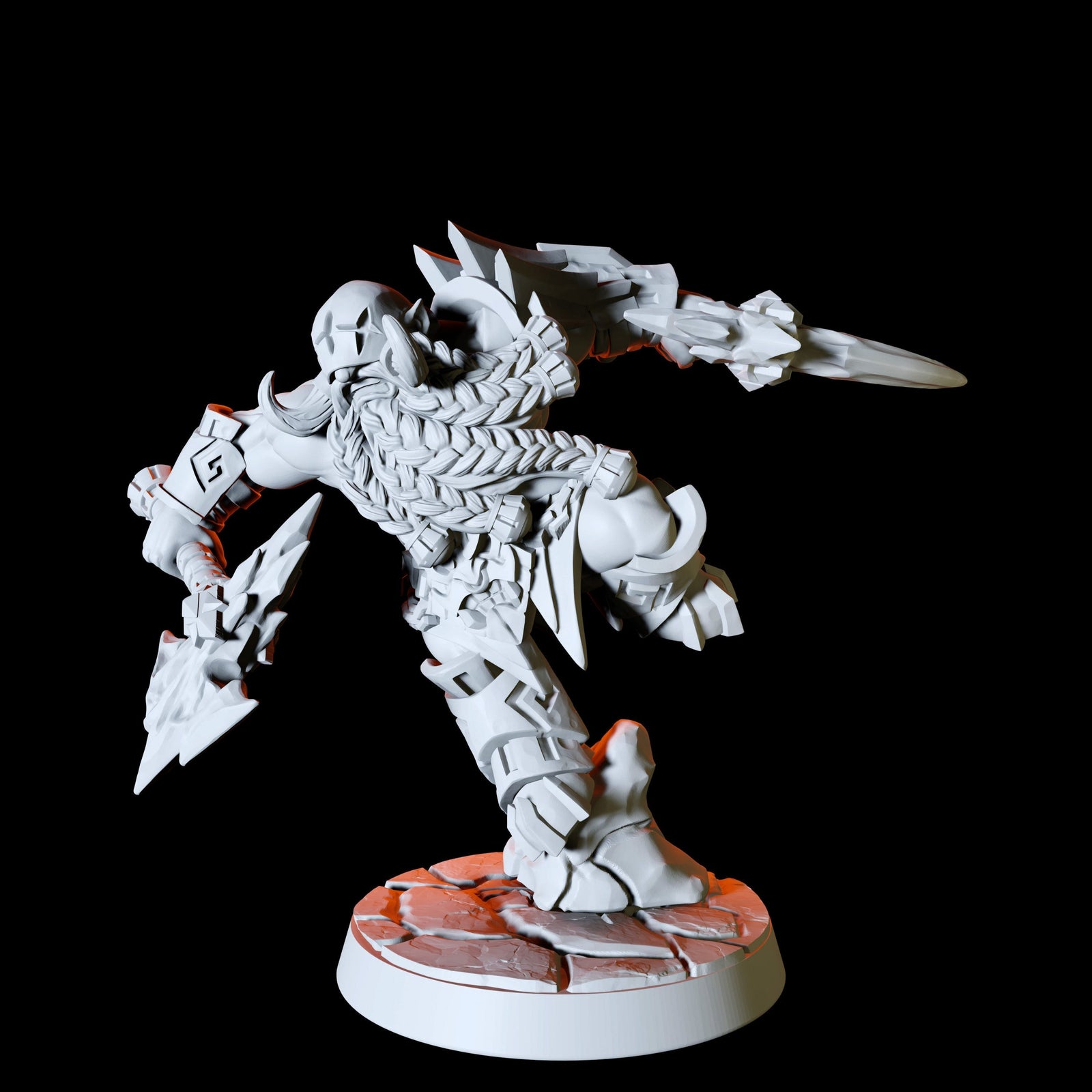 Six Fire Dwarf Miniatures for Dungeons and Dragons, Pathfinder and ...