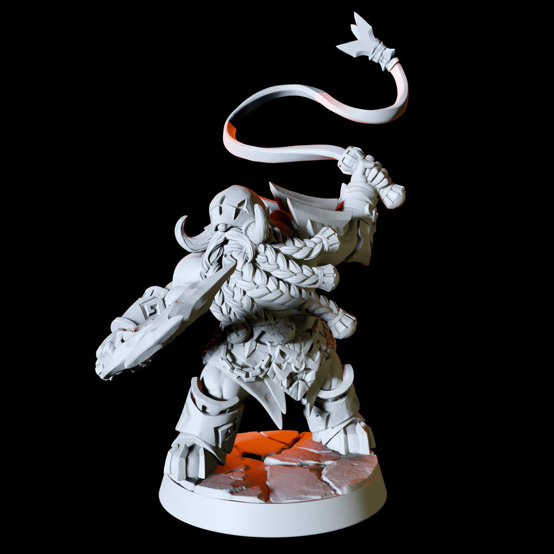 Six Fire Dwarf Miniatures for Dungeons and Dragons, Pathfinder and ...