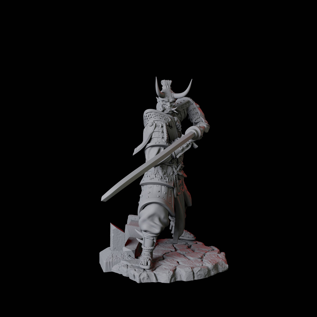 Oni Death Samurai Miniature D for Dungeons and Dragons, Pathfinder and ...
