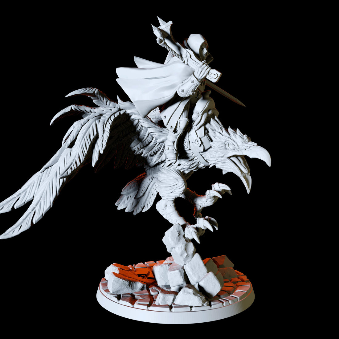 Giant Raven Miniature for Dungeons and Dragons, Pathfinder and TTRPGs ...